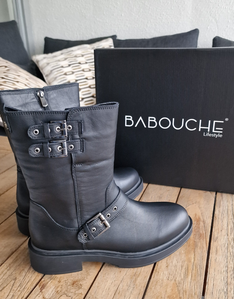 BABOUCHE LIFESTYLE - bikerboots - sort- kun 37 - Shop by Sorthe